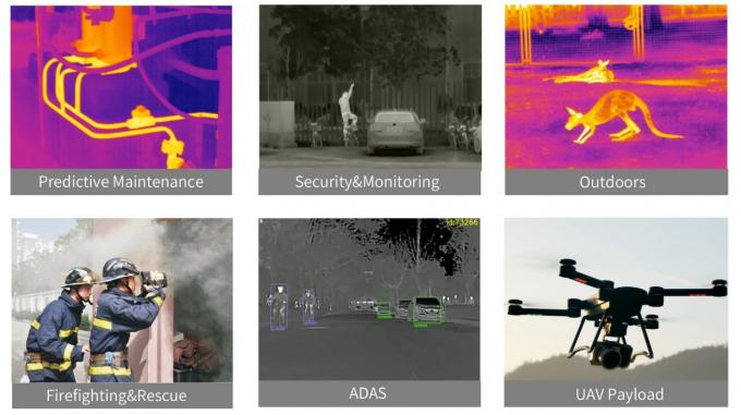 1280x1024 / 12μm Uncooled FPA Detector for Thermal Surveillance Camera
